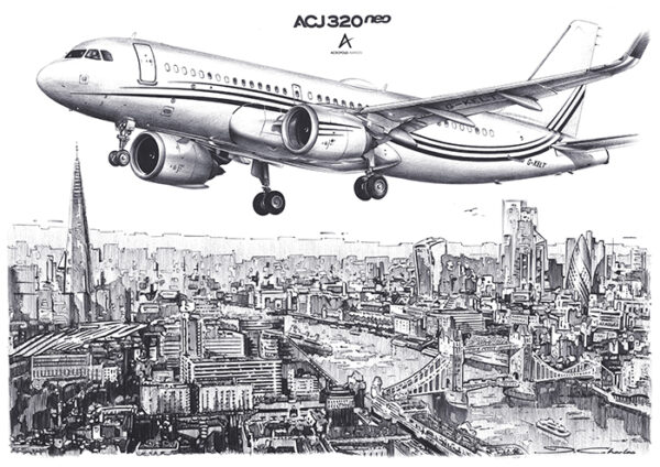 AIRBUS A320 CJ NEO Acropolis – WingsArtGallery
